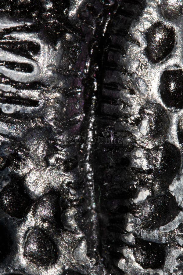 Alien Trypophobia Holes in a Shiny Sci-fi Close Up Background Stock ...