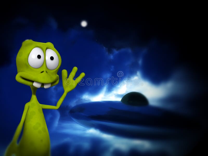 Alien Wave 2 stock illustration. Illustration of colour - 3474554