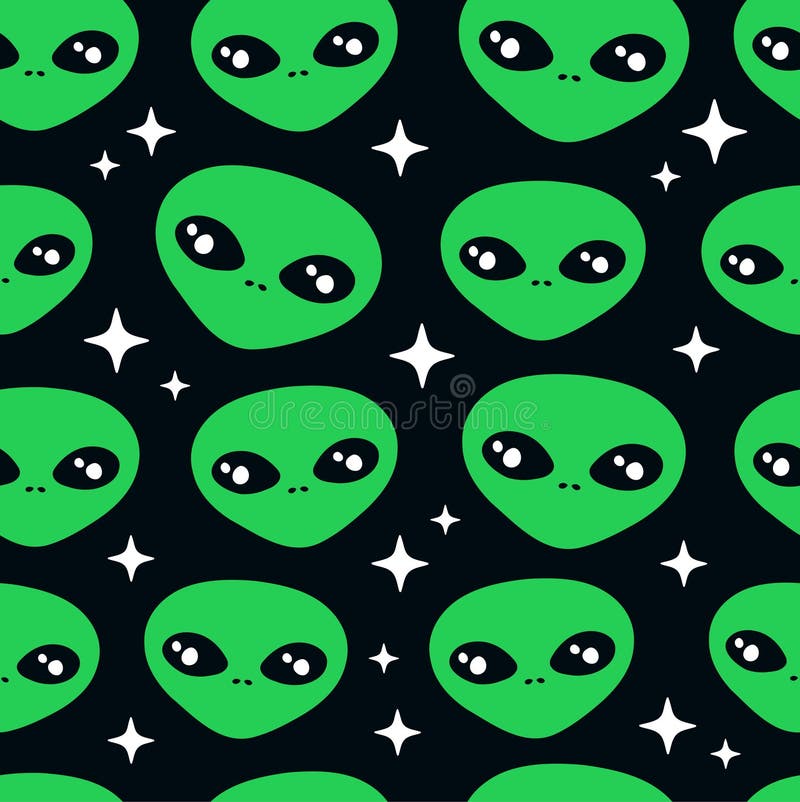 Alien Neural Network - Abstract Seamless Pattern Stock Illustration ...