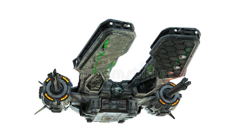 Spaceship bottom stock illustration. Illustration of fantasy - 2776574