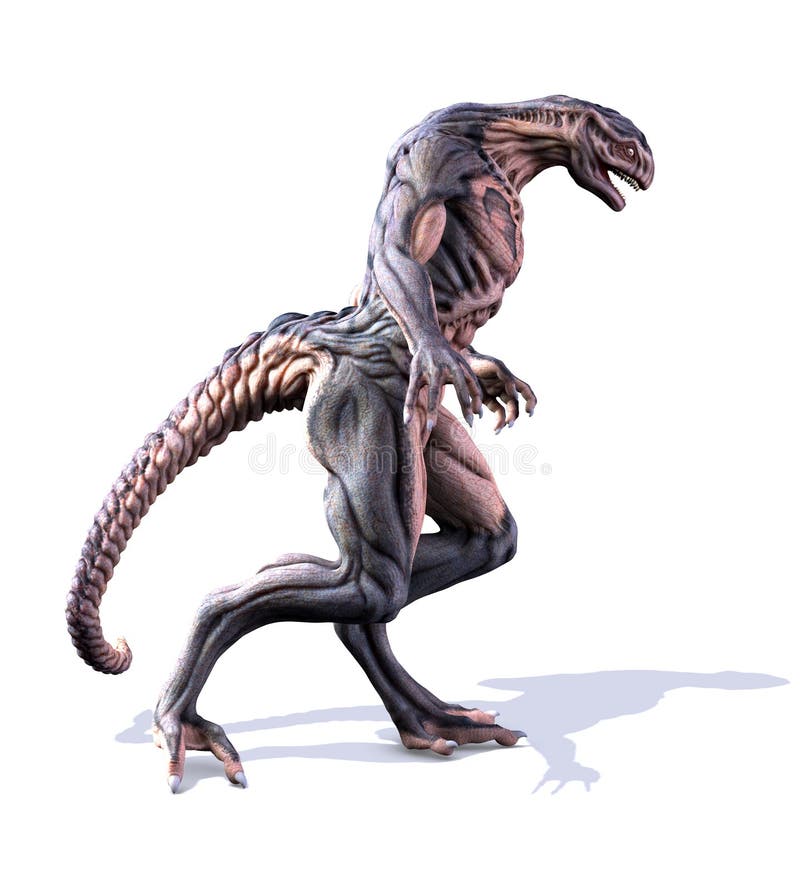 Alien Walking stock illustration. Illustration of isolated - 46290349