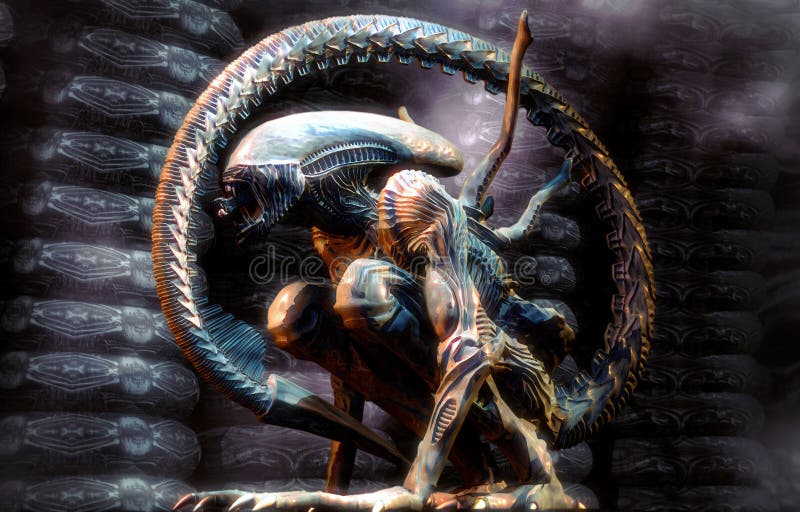 Alien warrior stock illustration. Illustration of alien - 18552924
