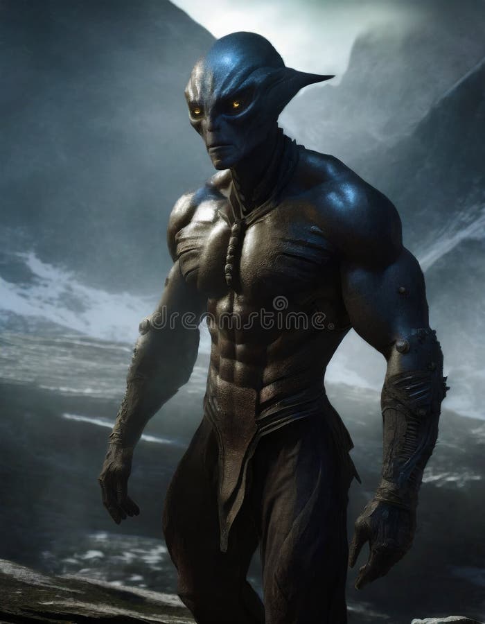 Alien warrior stock illustration. Illustration of martian - 293456961