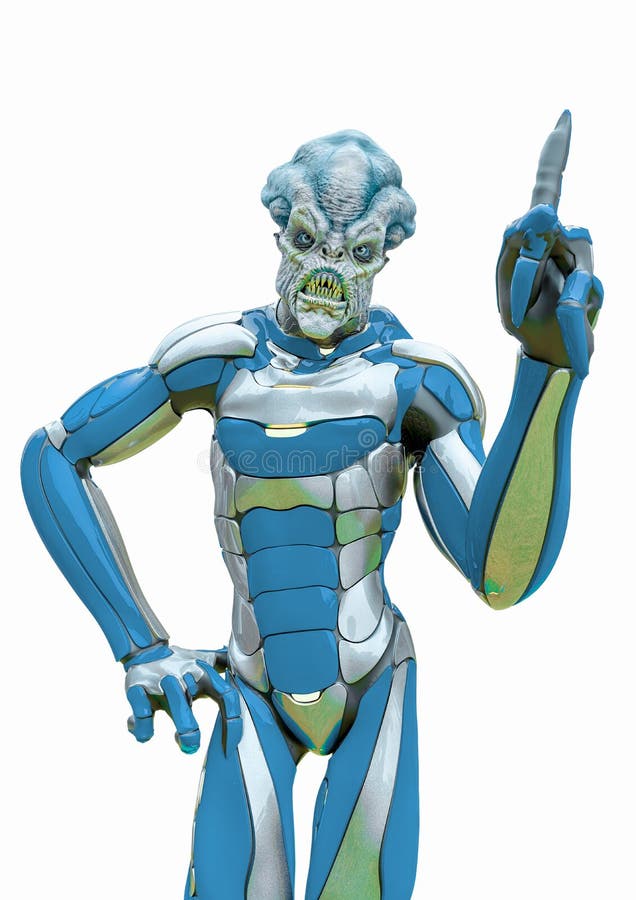 Alien with Question Marks, Illustration, Vector Stock Vector ...