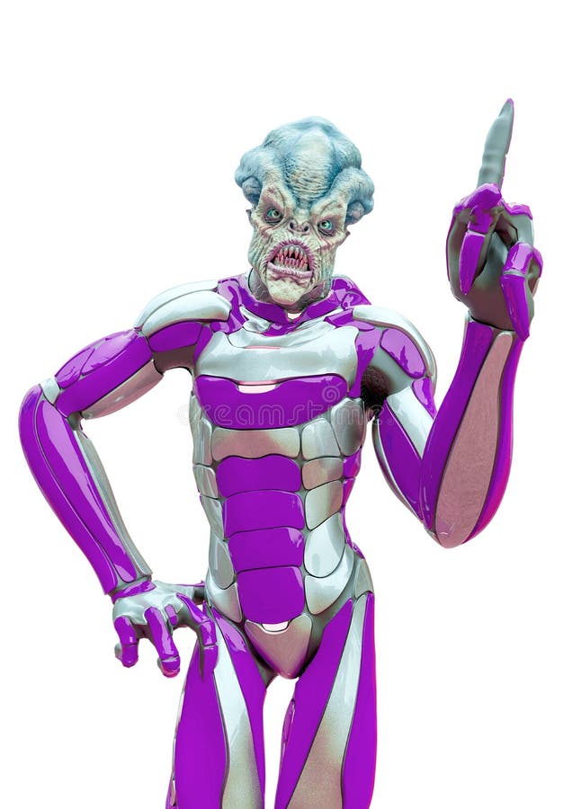 Alien with Question Marks, Illustration, Vector Stock Vector ...