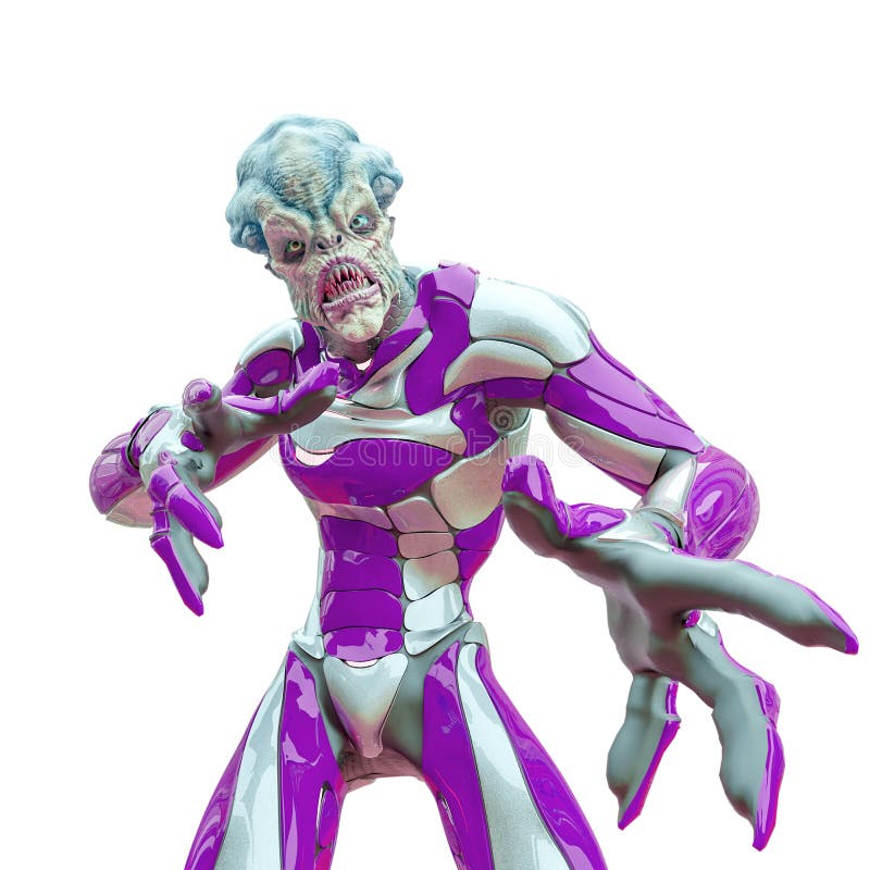 Alien warrior hip hop pose stock illustration. Illustration of guard ...