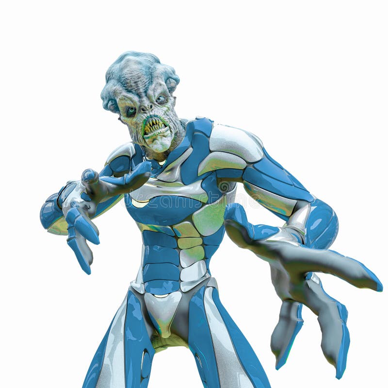 Alien warrior hip hop pose stock illustration. Illustration of invaders ...