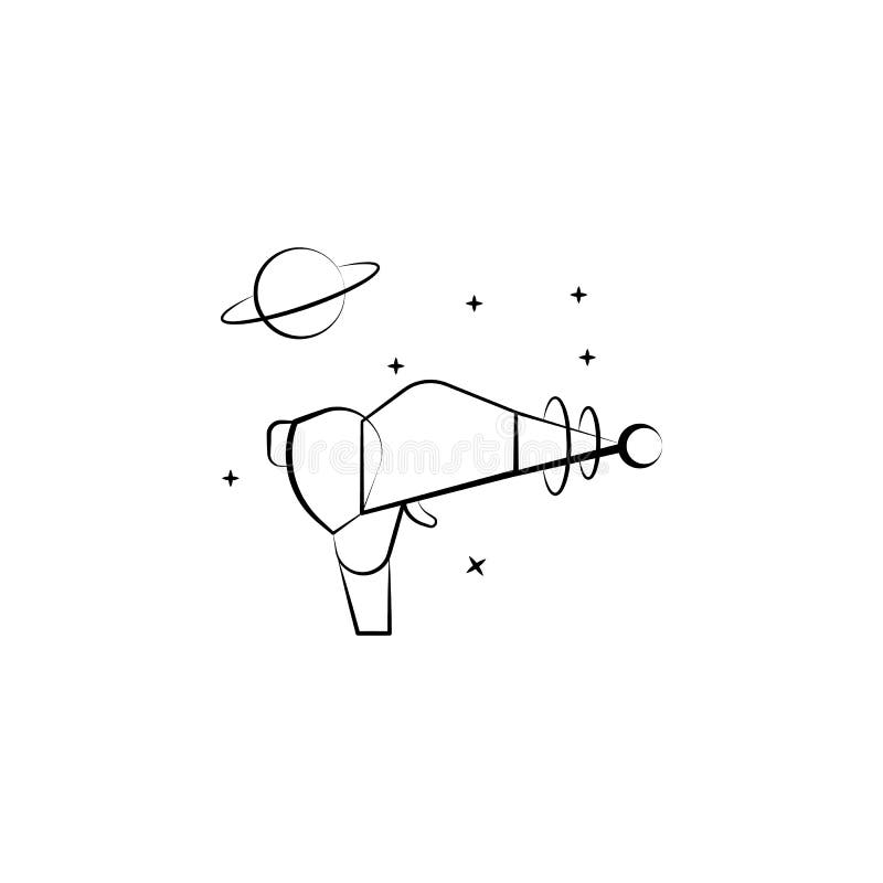Alien Weapon Icon. Element of Hand Draw Ufo Icon Stock Illustration ...