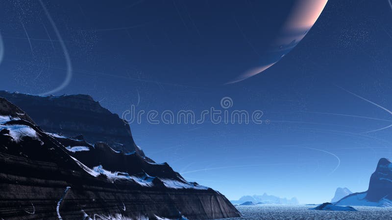 Alien winter stock illustration. Illustration of blue - 1212124