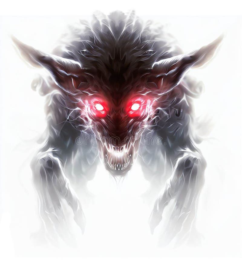 Alien Wolf-Like Creature stock illustration. Illustration of space ...