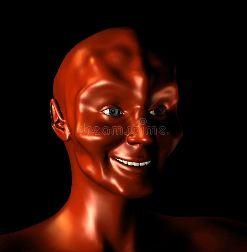 Alien Women 3 stock illustration. Illustration of lips - 1042392