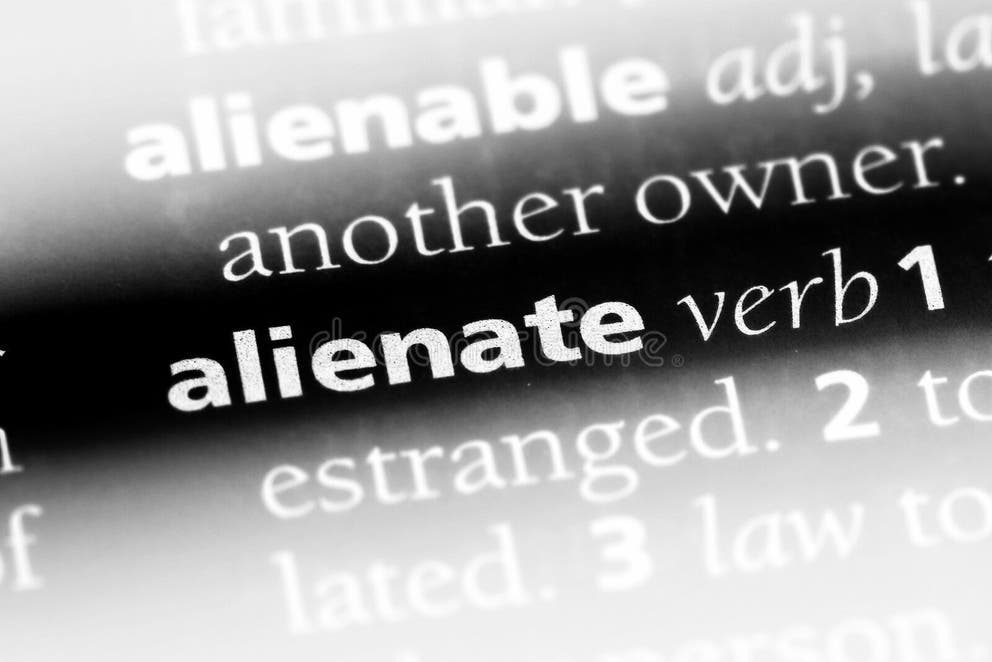 Alienate stock image. Image of macro, book, text, closeup - 114406065