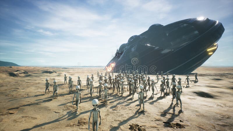 Alien Mothership, Spaceship In Deep Space, UFO Spacecraft Flying In The ...