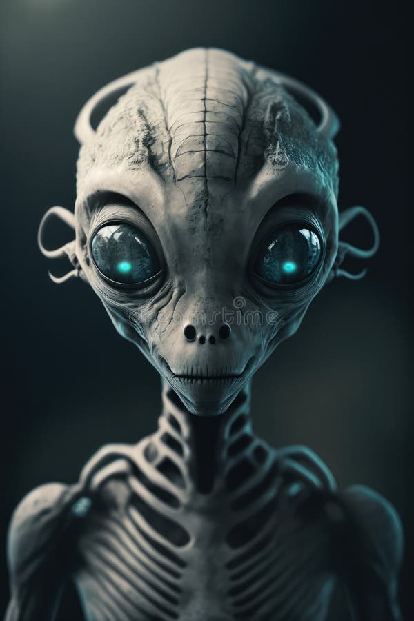 Aliens and Extra Terrestrials from Another Planet Stock Illustration - Illustration of skin ...