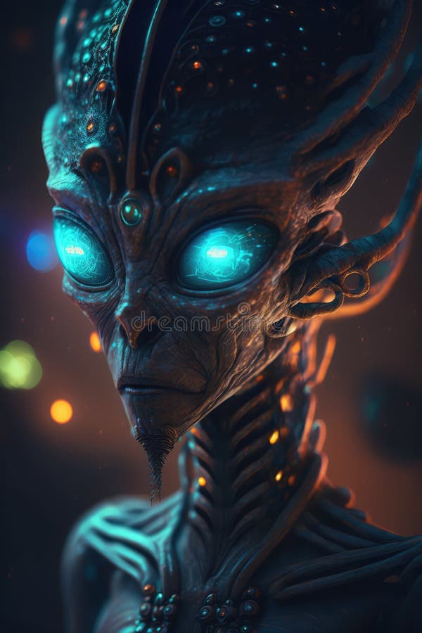 Aliens and Extra Terrestrials from Another Planet Stock Illustration - Illustration of city ...