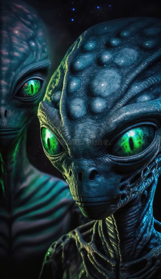 Aliens and Extra Terrestrials from Another Planet Stock Illustration ...