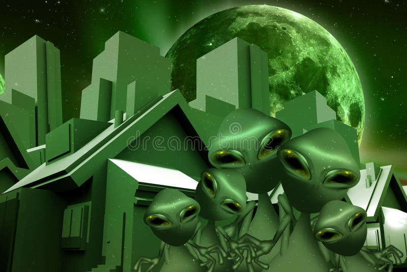 Alien Family Stock Illustration Illustration Of Alien