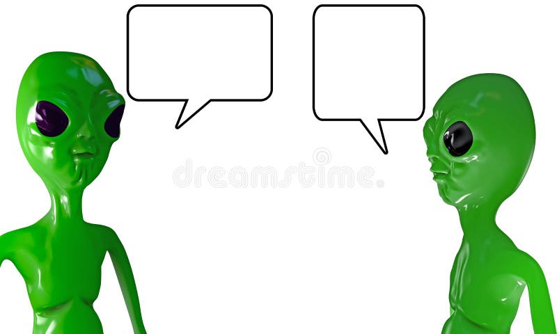 Aliens talking stock illustration. Illustration of character - 30441531