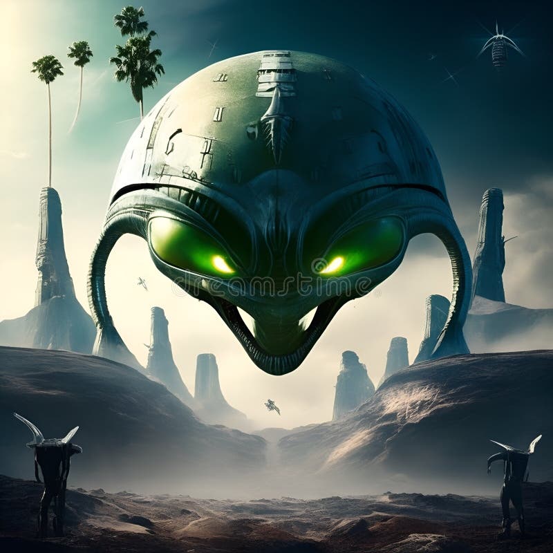 Aliens are at War with People on Earth Stock Illustration ...
