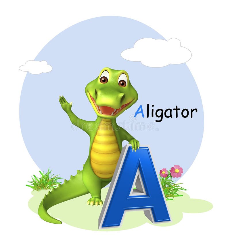 Aligator Alphabet Stock Illustrations – 68 Aligator Alphabet Stock ...