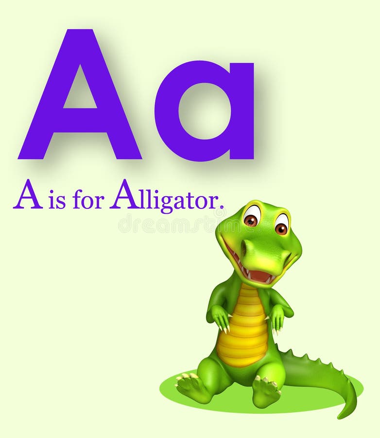 Aligator Alphabet Stock Illustrations – 68 Aligator Alphabet Stock ...