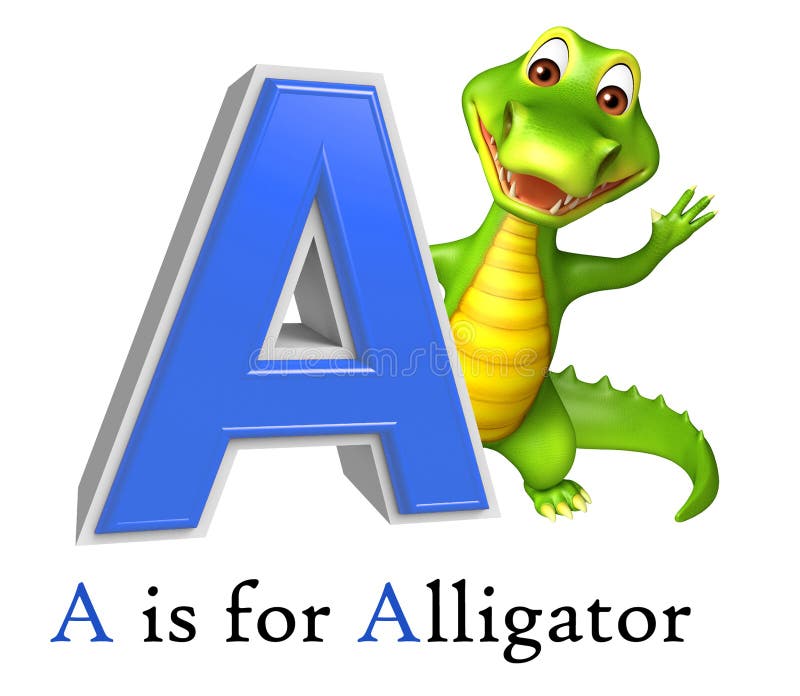 Aligator Alphabet Stock Illustrations – 68 Aligator Alphabet Stock ...