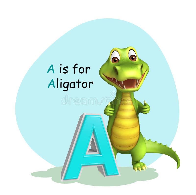 Aligator Alphabet Stock Illustrations – 67 Aligator Alphabet Stock ...