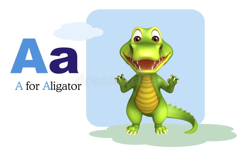 Aligator Alphabet Stock Illustrations – 67 Aligator Alphabet Stock ...