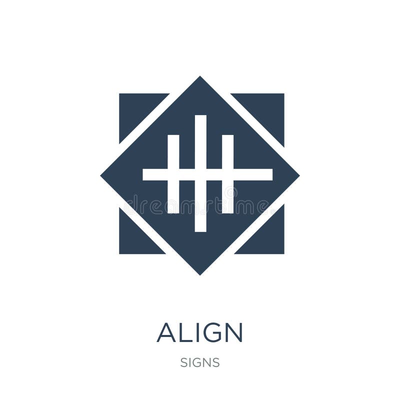 Align Icon in Trendy Design Style. Align Icon Isolated on White ...