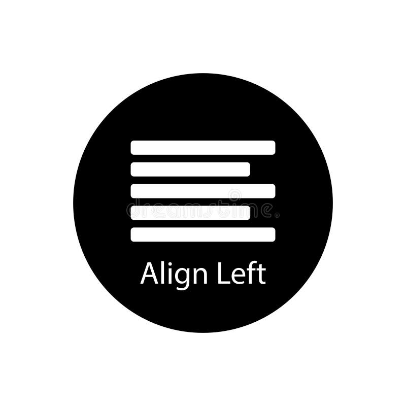 Align icon vector stock vector. Illustration of button - 287651264