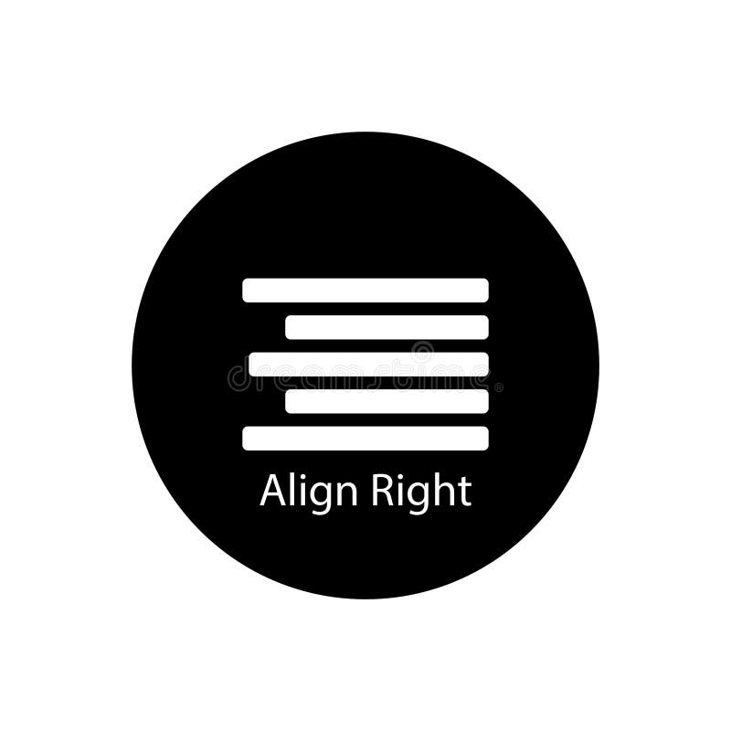 Align icon vector stock vector. Illustration of graphic - 287651286