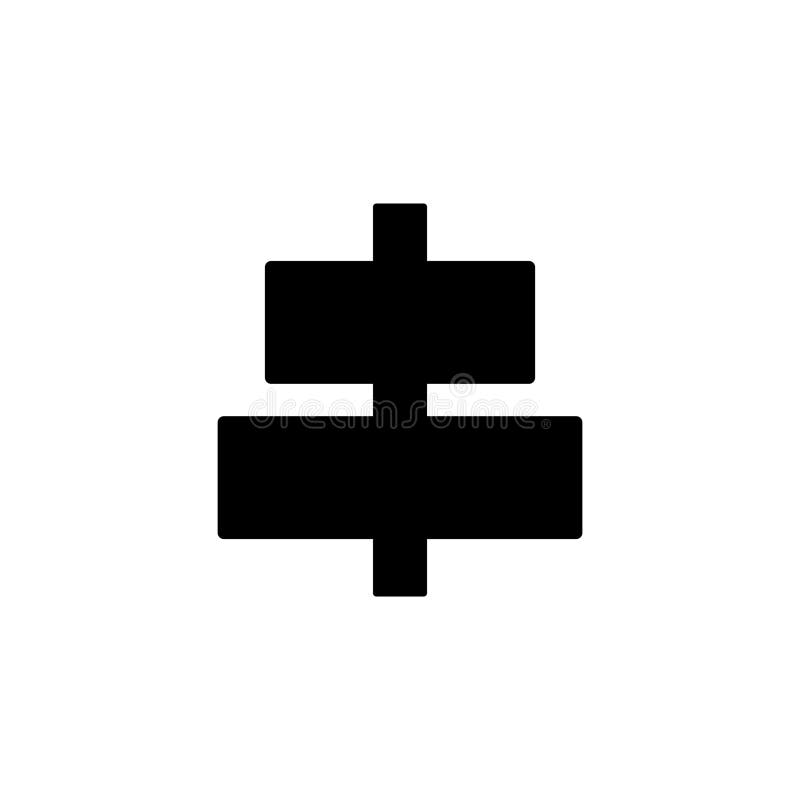 Align icon vector stock vector. Illustration of outline - 287651334