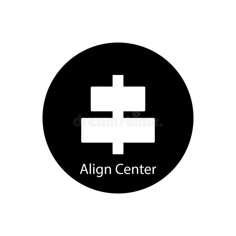 Align icon vector stock vector. Illustration of page - 287651345