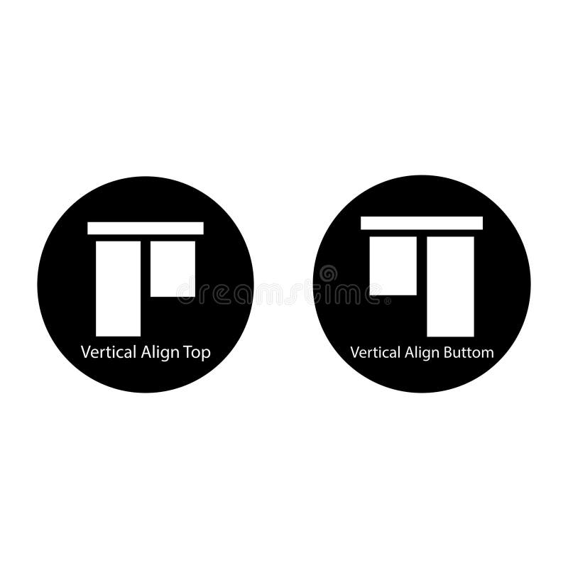 Align icon vector stock vector. Illustration of vertical - 287651366