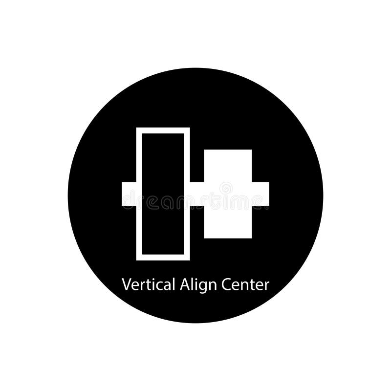 Align icon vector stock vector. Illustration of thin - 287651391