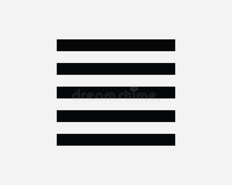 Align Justify Icon. Justified Word Document Text Edit Paragraph Page ...