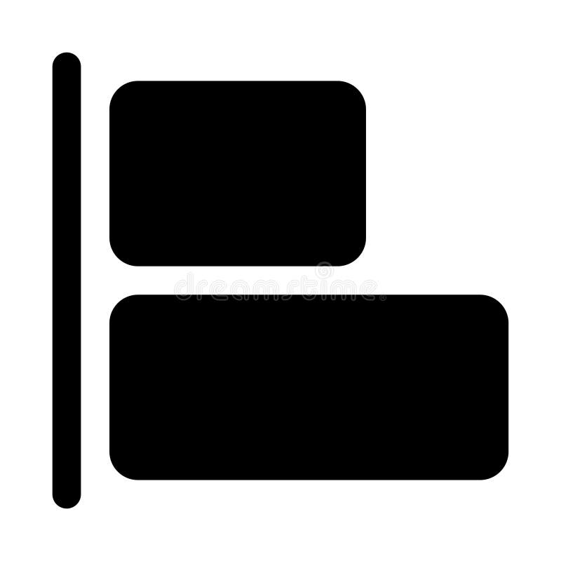 Align Left Icon stock vector. Illustration of text, interface - 250343465