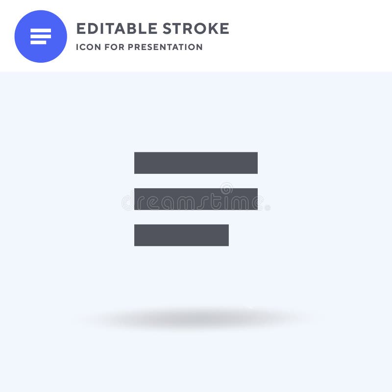 Align Left Icon Vector, Filled Flat Sign, Solid Pictogram Isolated on White, Logo Illustration ...