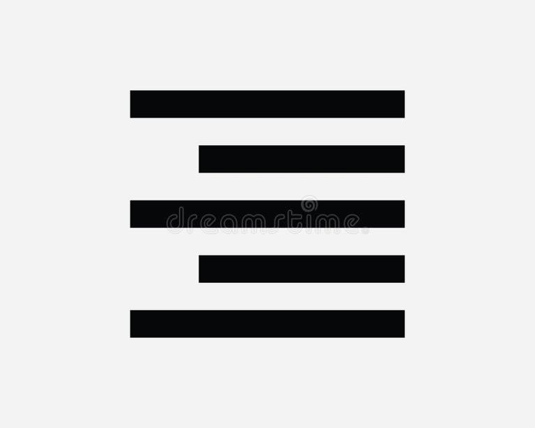 Align Right Icon. Word Document Text Edit Paragraph Page Alignment Grid ...