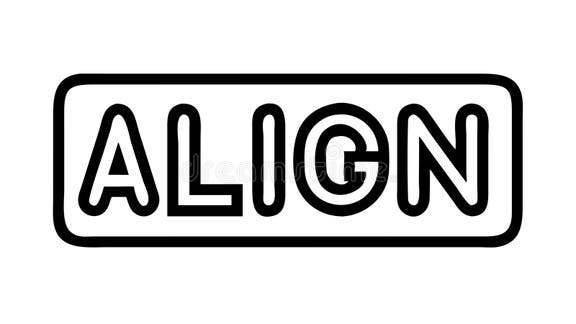 ALIGN Text Logo, Layout Adjustment Design Principle, Vector Design Generative AI Stock Vector ...