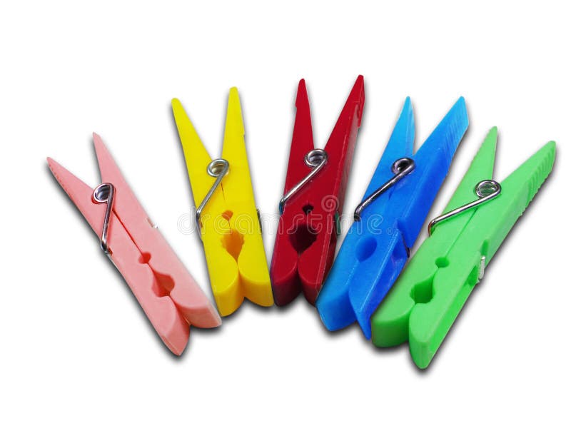 Aligned clothes pegs stock photo. Image of varied, pegs - 5604068
