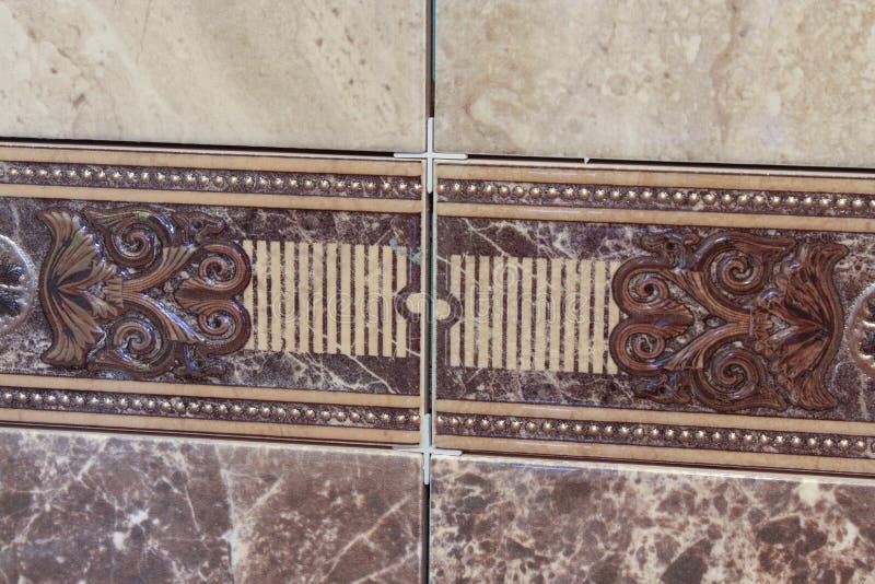 Aligning the Seams between the Tiles with Plastic Crosses. Stock Photo ...