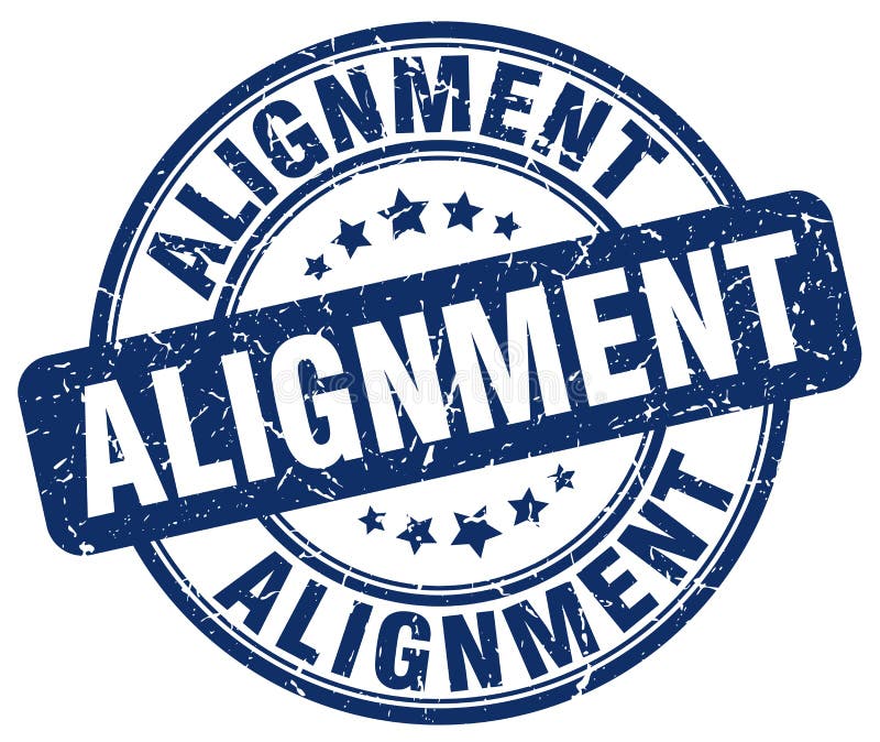 Alignment blue stamp stock vector. Illustration of insignia - 119341796