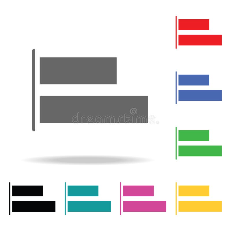 Alignment Button Icon. Elements in Multi Colored Icons for Mobile ...