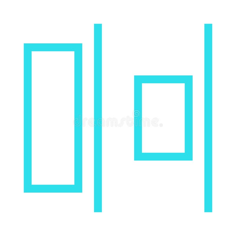 Alignment color line icon stock illustration. Illustration of center ...