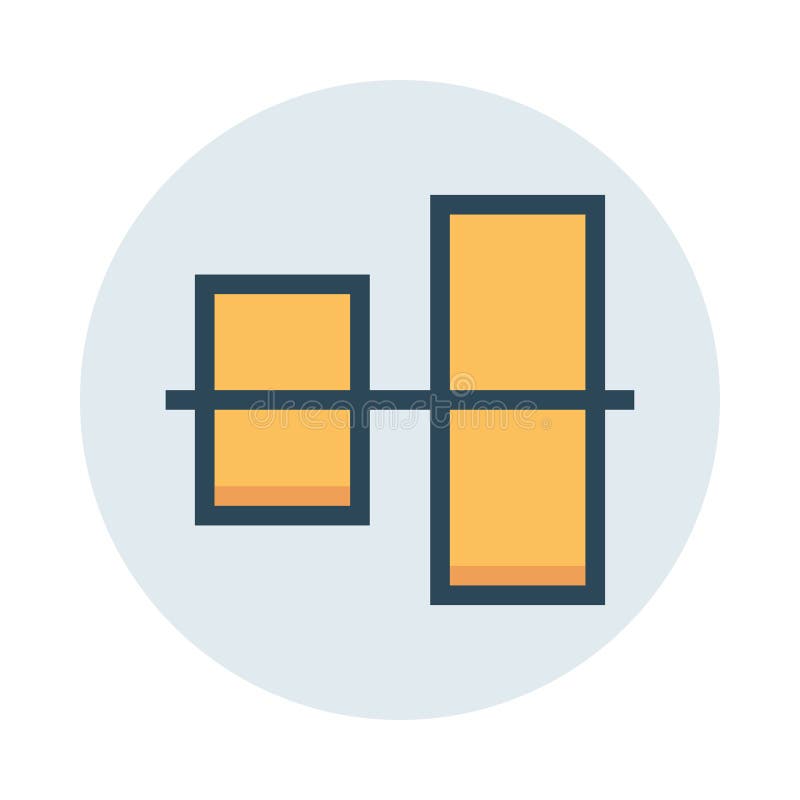 Alignment color line icon stock illustration. Illustration of right ...