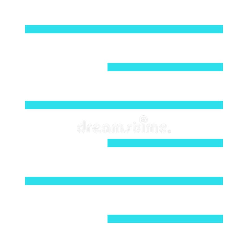 Alignment color line icon stock illustration. Illustration of column ...