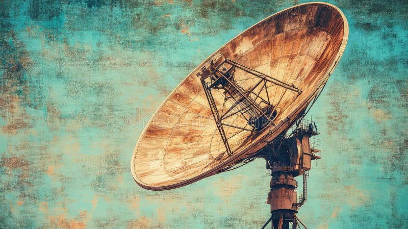 Alignment Elevating Satellite Dish Stock Photo - Image of interference ...