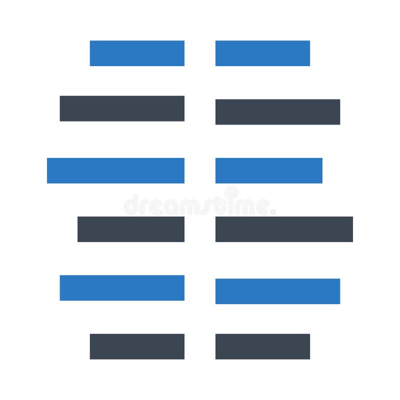 Alignment Glyphs Double Color Icon Stock Illustration - Illustration of ...