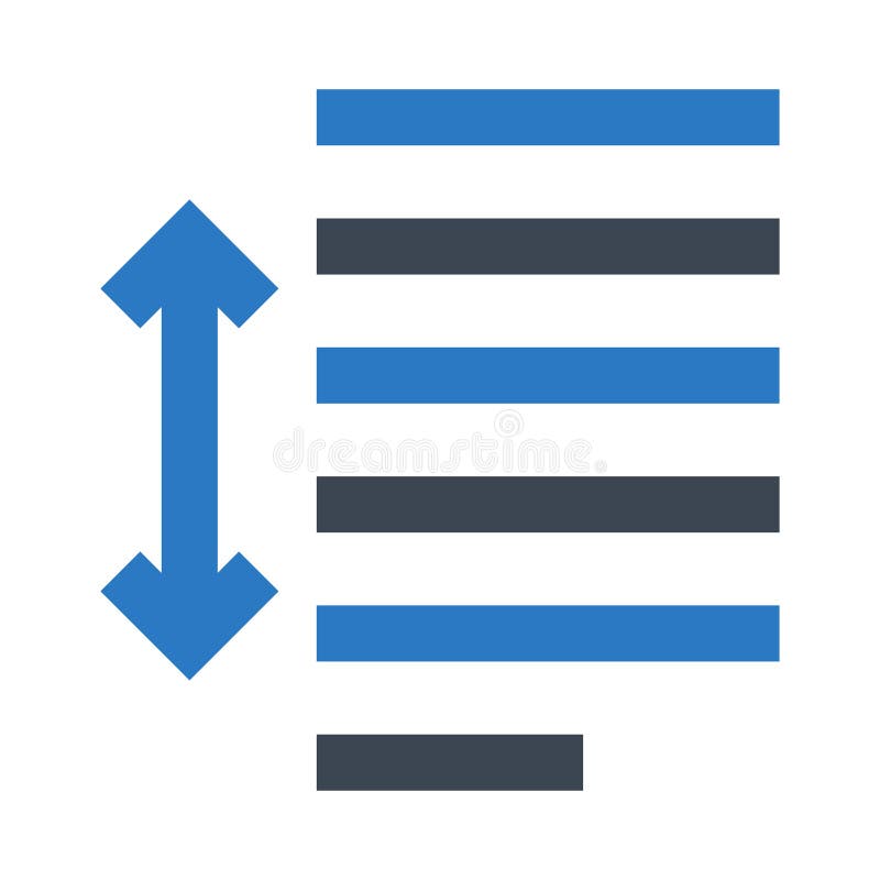 Alignment Glyphs Double Color Icon Stock Illustration - Illustration of ...